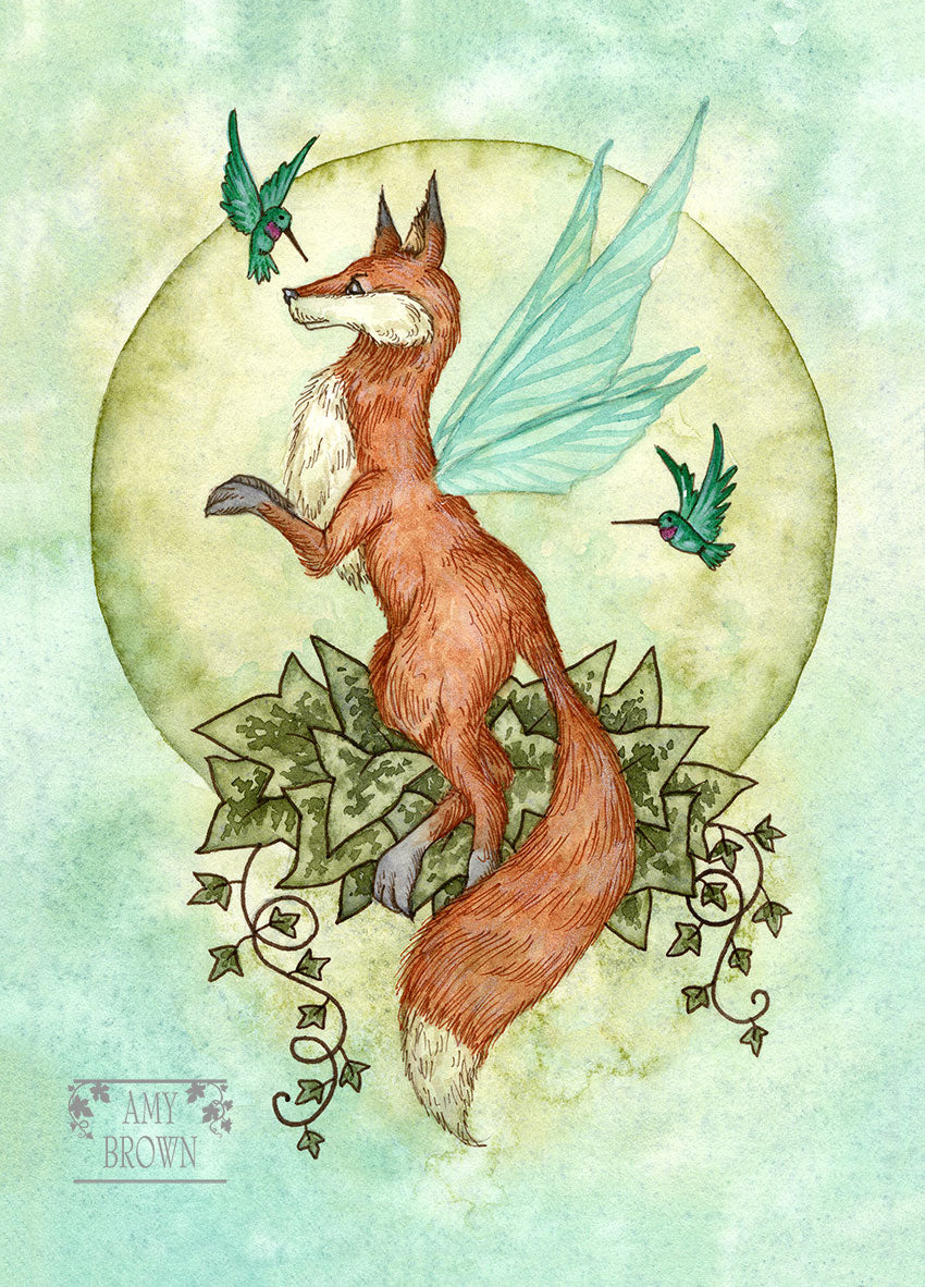 5x7 Mini-Print - Frolic II – Amy Brown Art