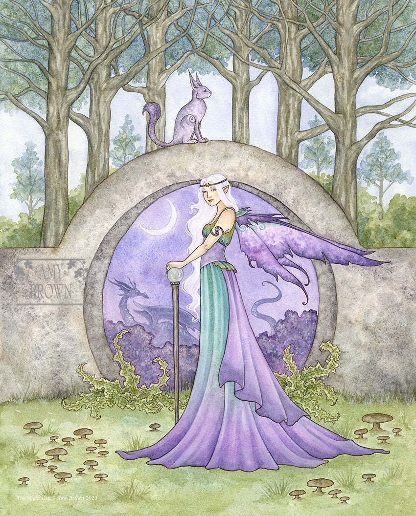 8x10 Print - The Night Gate – Amy Brown Art
