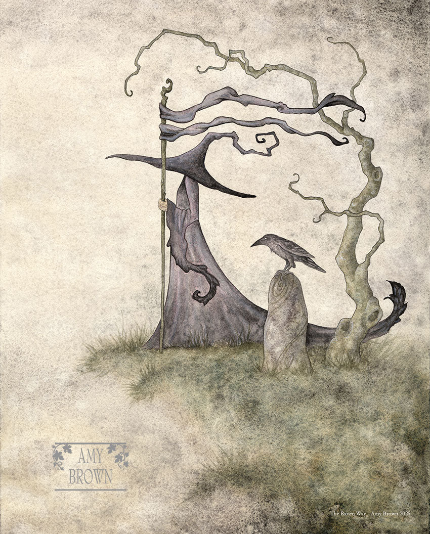 Dark Woods 8x10 Print - The Raven Way – Amy Brown Art
