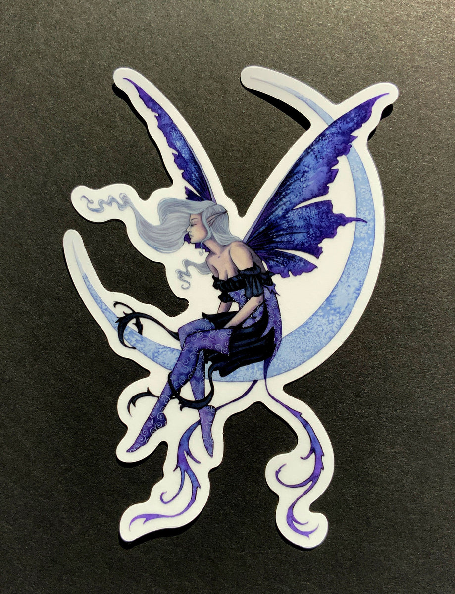 LARGE CLEAR STICKER - Moon Sprite – Amy Brown Art